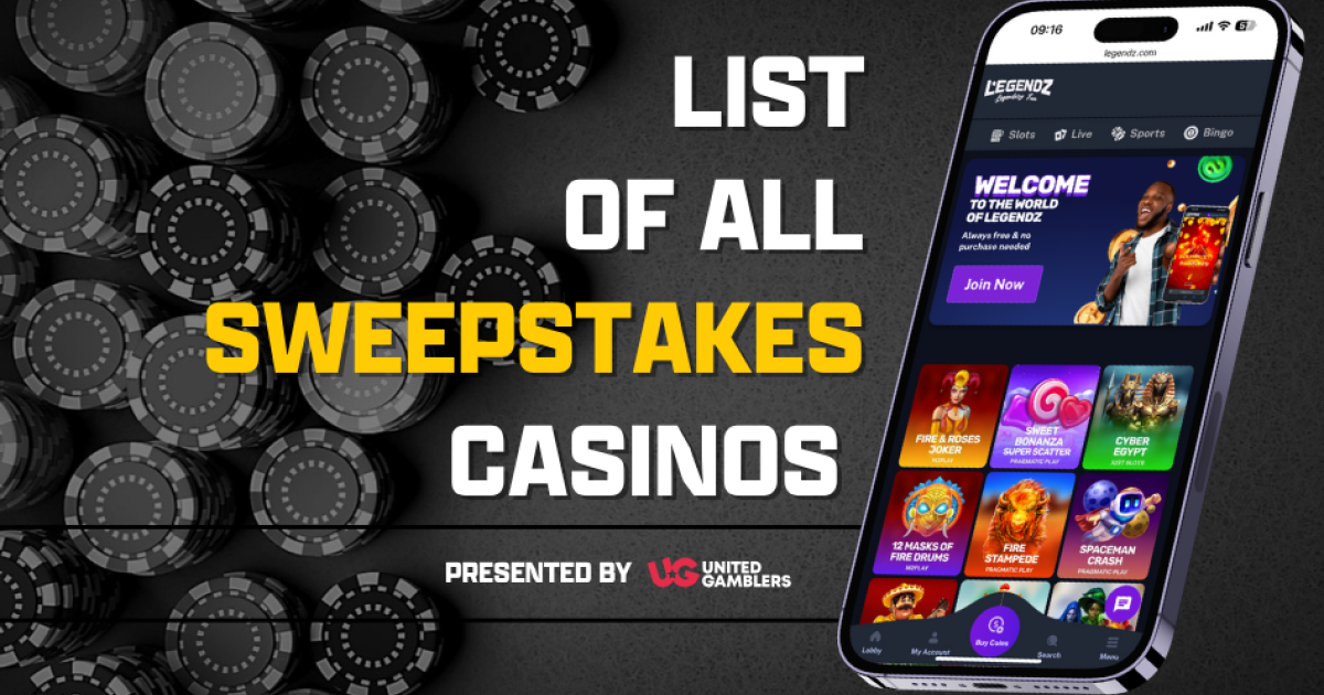 List of All 290+ Sweepstakes Casinos (Updated Jun 2026)